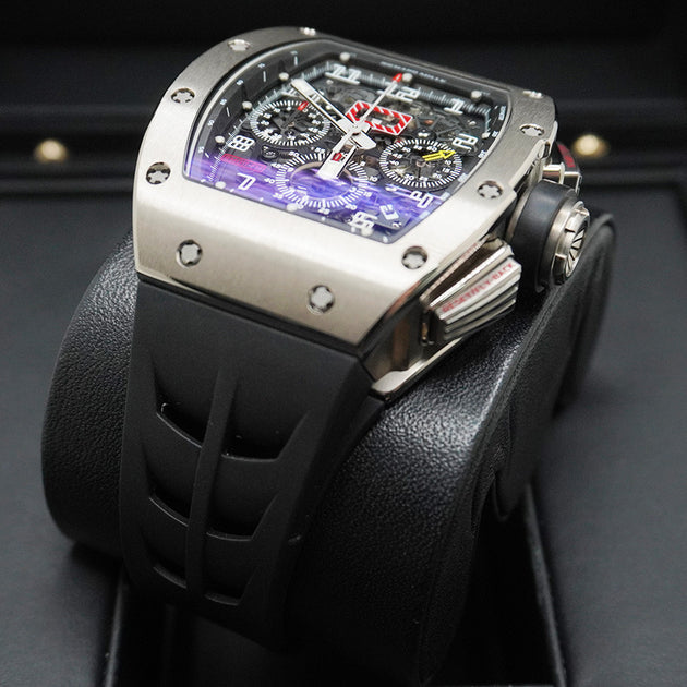 Richard Mille Chronograph RM11-FM Felipe Massa White Gold 50mm Openwor