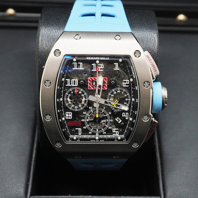 Richard Mille Chronograph RM11-FM Felipe Massa White Gold 50mm Openwor ...